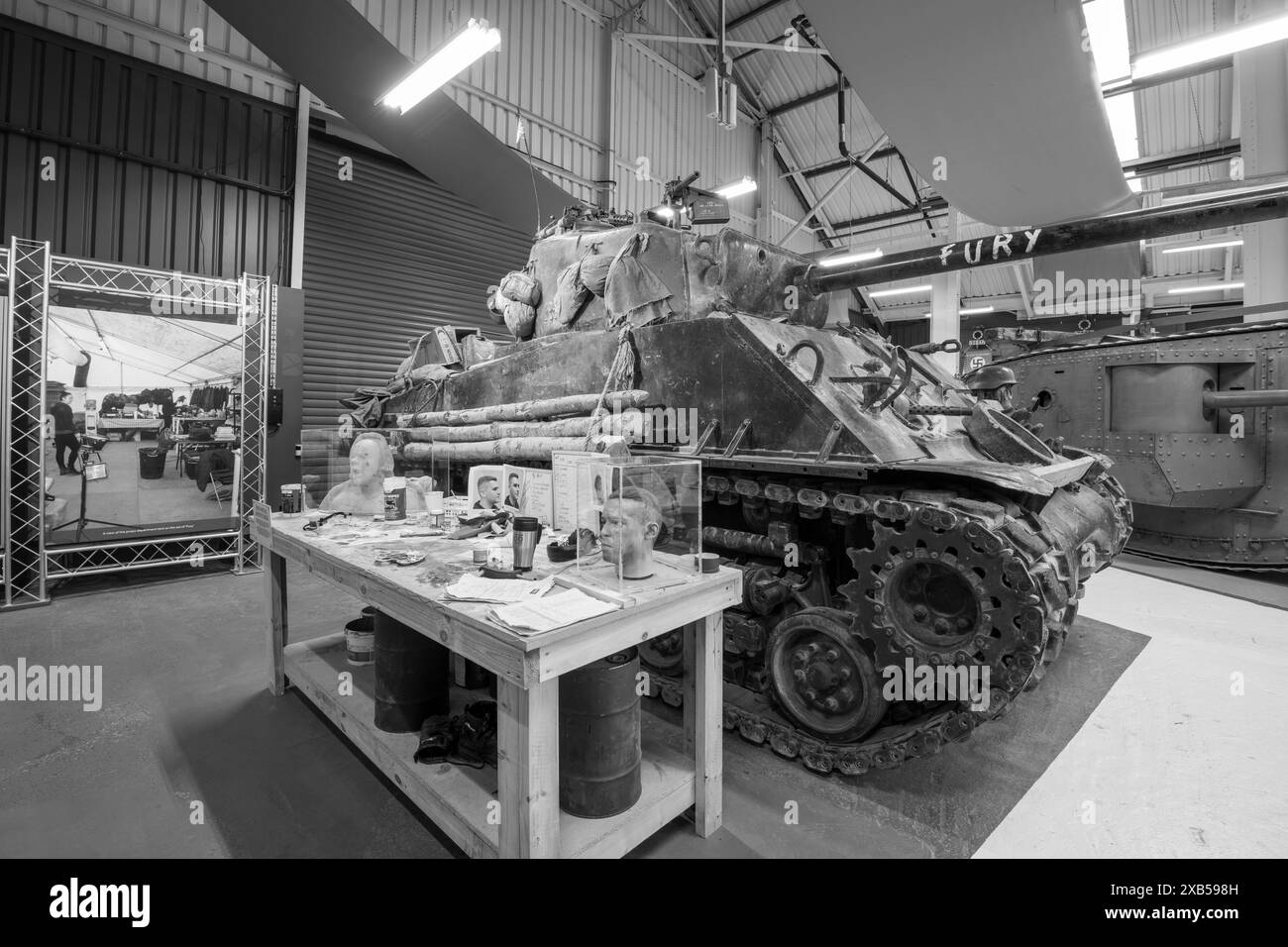 Bovington.Dorset.United Kingdom.February 25th 2024.The Sherman M4A2 ...