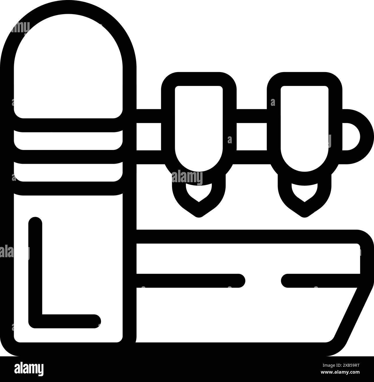 Modern equipment is printing a plastic prototype using a spool of ...