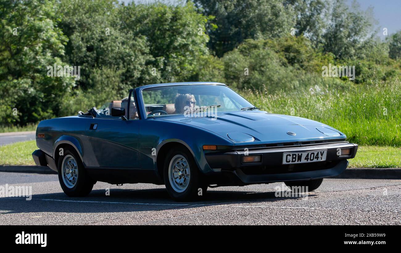 Stony Stratford,UK - June 2nd 2024: 1981 blue Triumph TR7 classic car ...