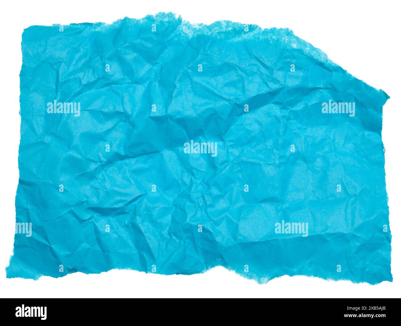 Crumpled torn blue paper Cut Out Stock Images & Pictures - Alamy