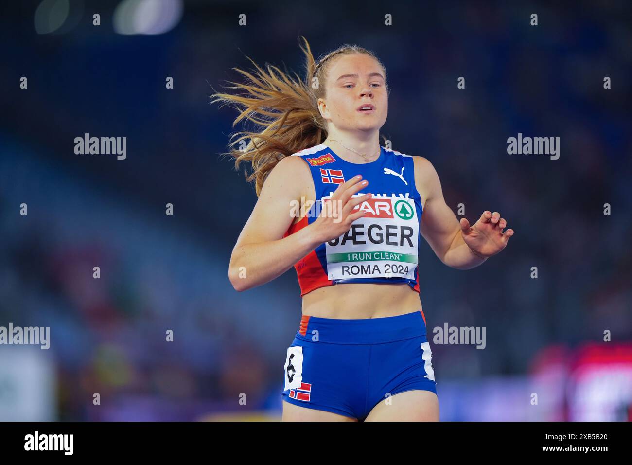 Rome, Italy 20240610. Henriette Jaeger in the semi-final 200 meters ...