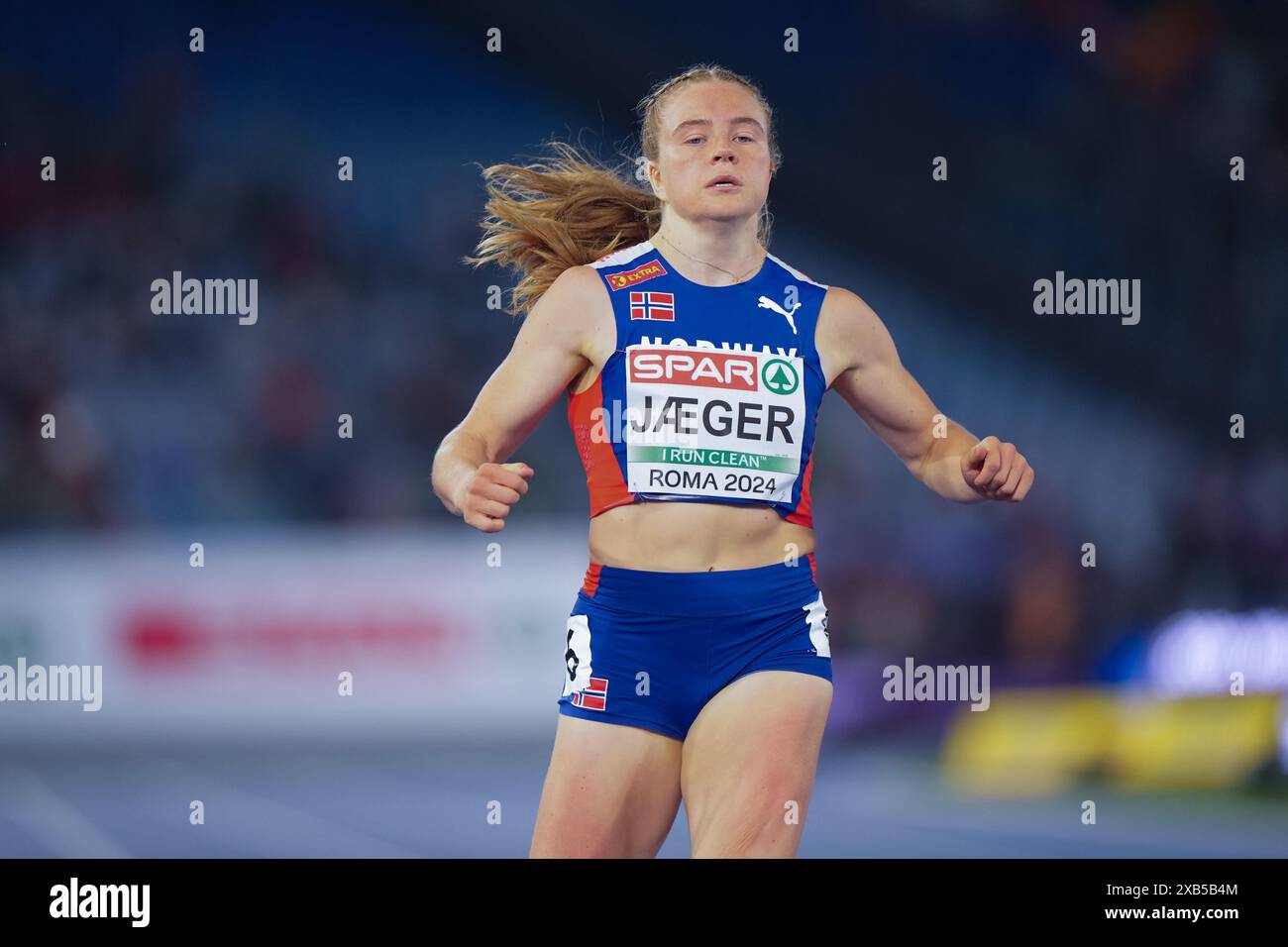 Rome, Italy 20240610. Henriette Jaeger in the semi-final 200 meters ...