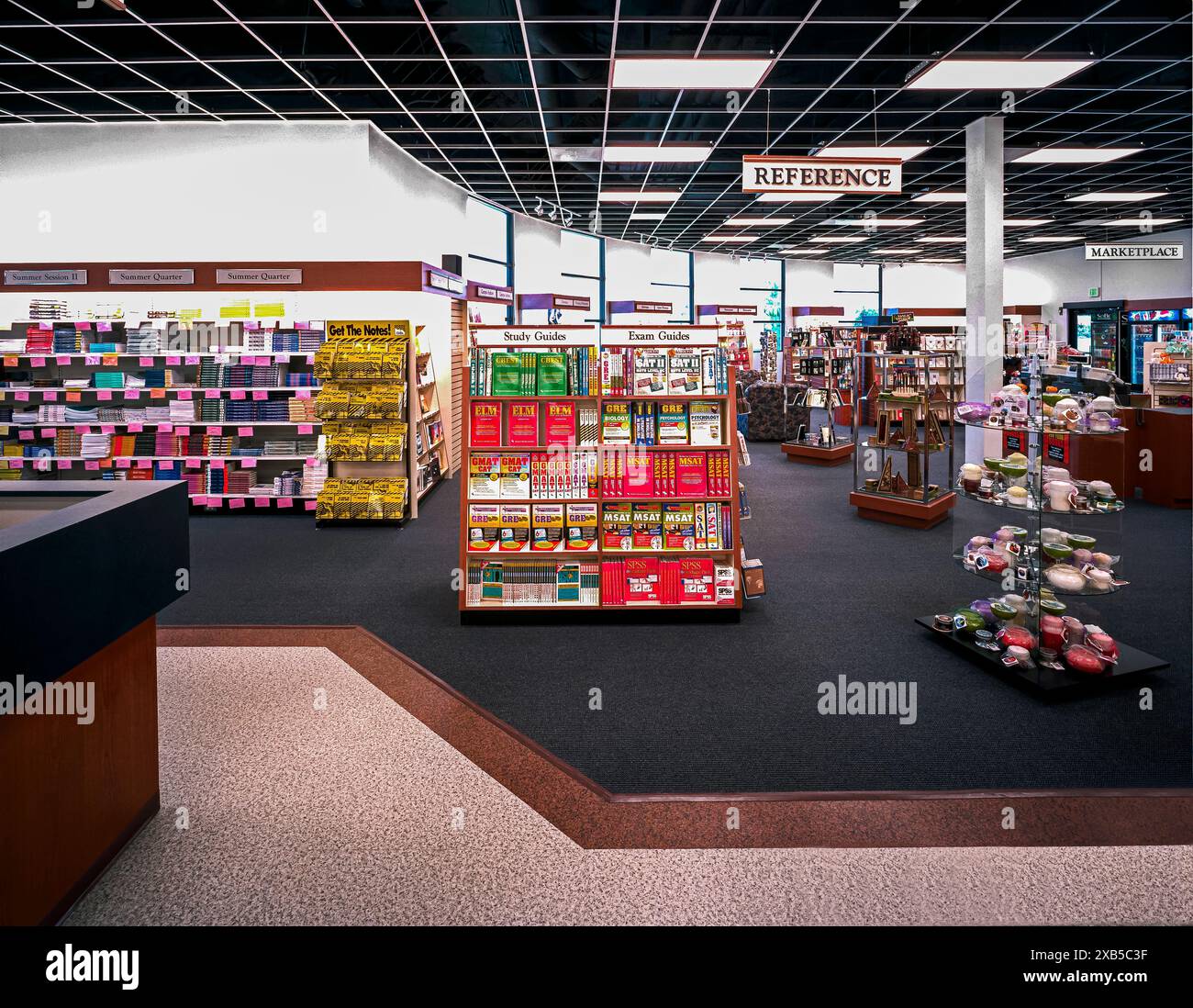 Displays inside a book store circa 2002 Stock Photo - Alamy