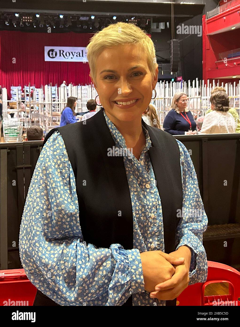 Fine Gael candidate Maria Walsh at the Midlands-North-West count centre ...