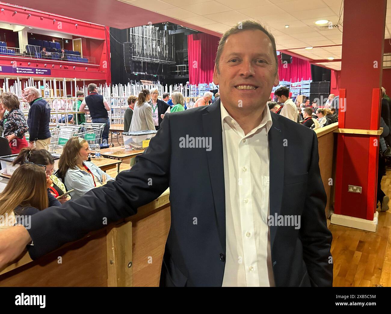 Fianna Fail candidate Barry Cowen at the Midlands-North-West count ...