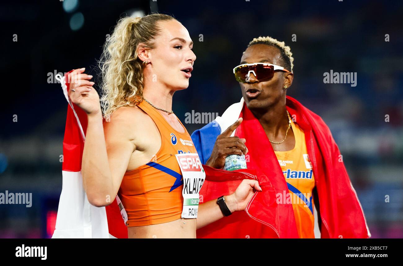 Rome, Italy. 10th June, 2024. ROME - Lieke Klaver and Liemarvin ...