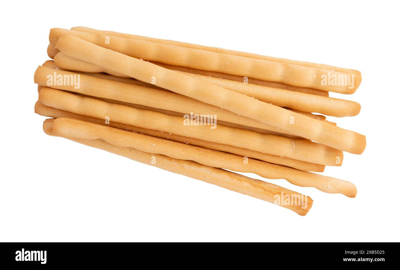 italian stick bread grissini, traditional bread sticks isolated on ...