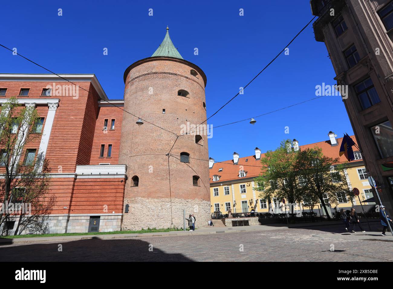 The Powder Tower, the only tower left out of 28 original towers in Riga ...