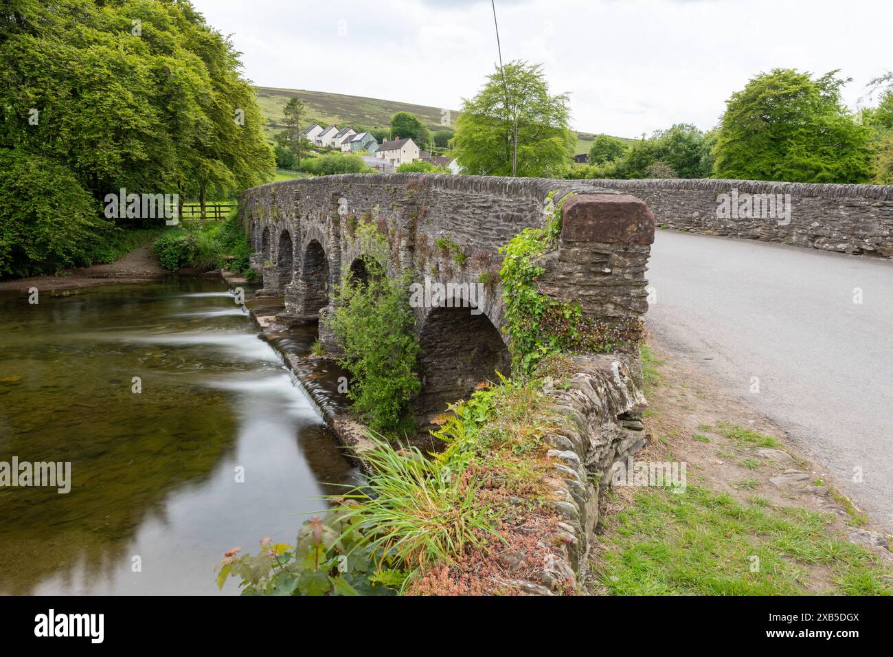 Photo of the river Barle flowing under the bridge in Withypool in ...