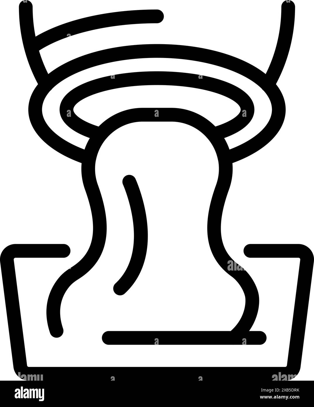 Medical device pouring liquid into a container for scientific research ...