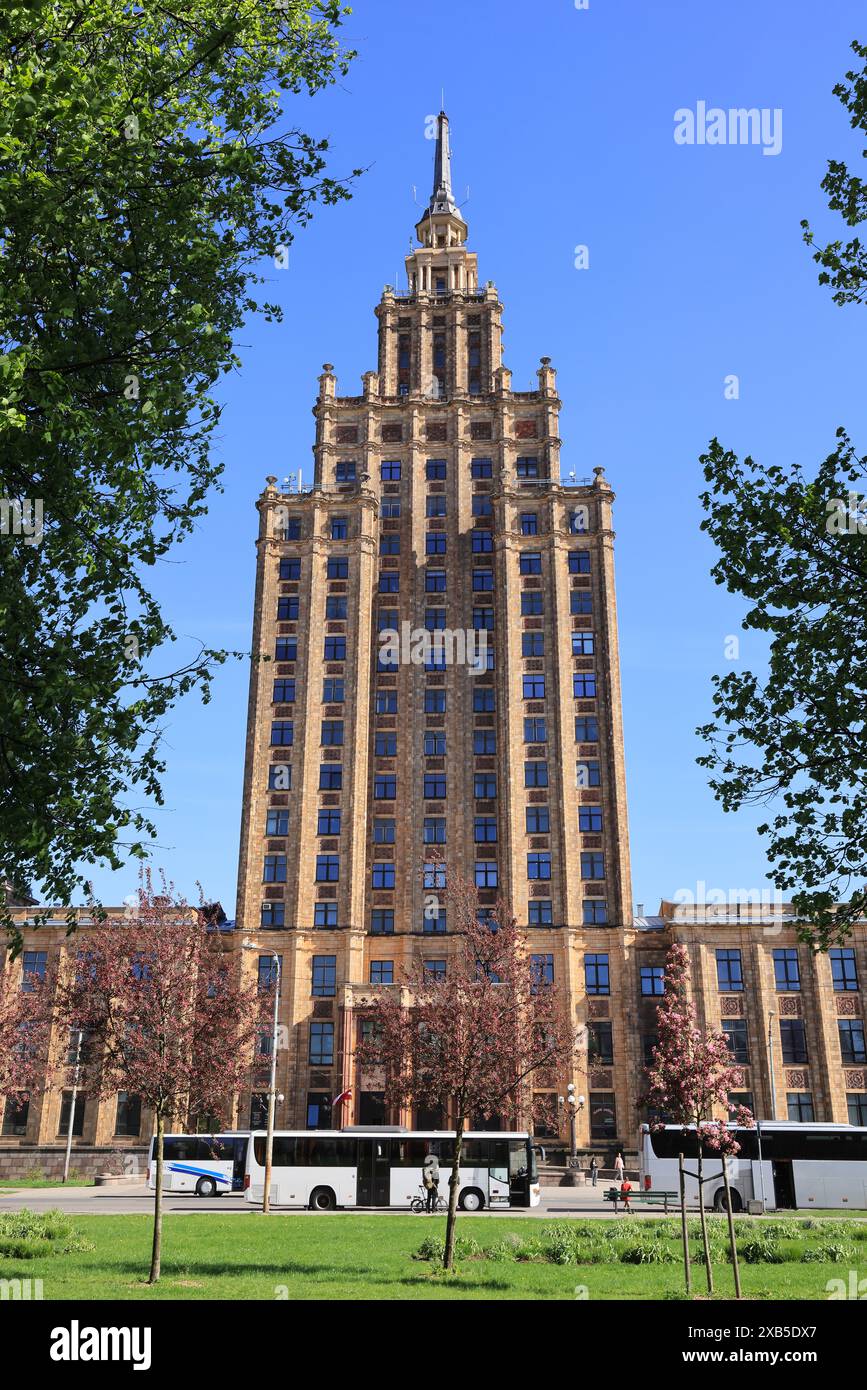 The Latvian Academy of Sciences in Riga, the 1st skyscraper in Latvia ...