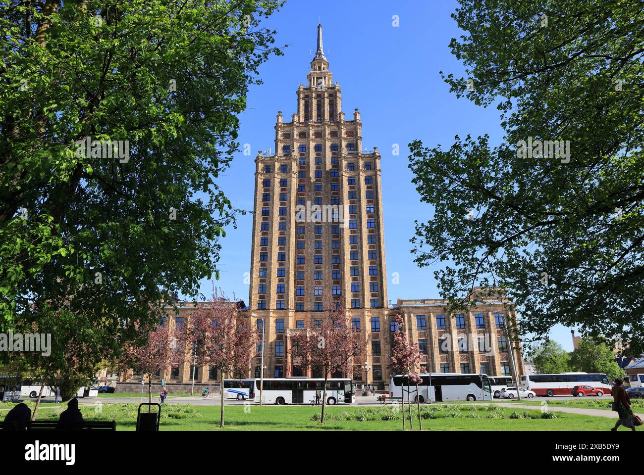 The Latvian Academy of Sciences in Riga, the 1st skyscraper in Latvia ...