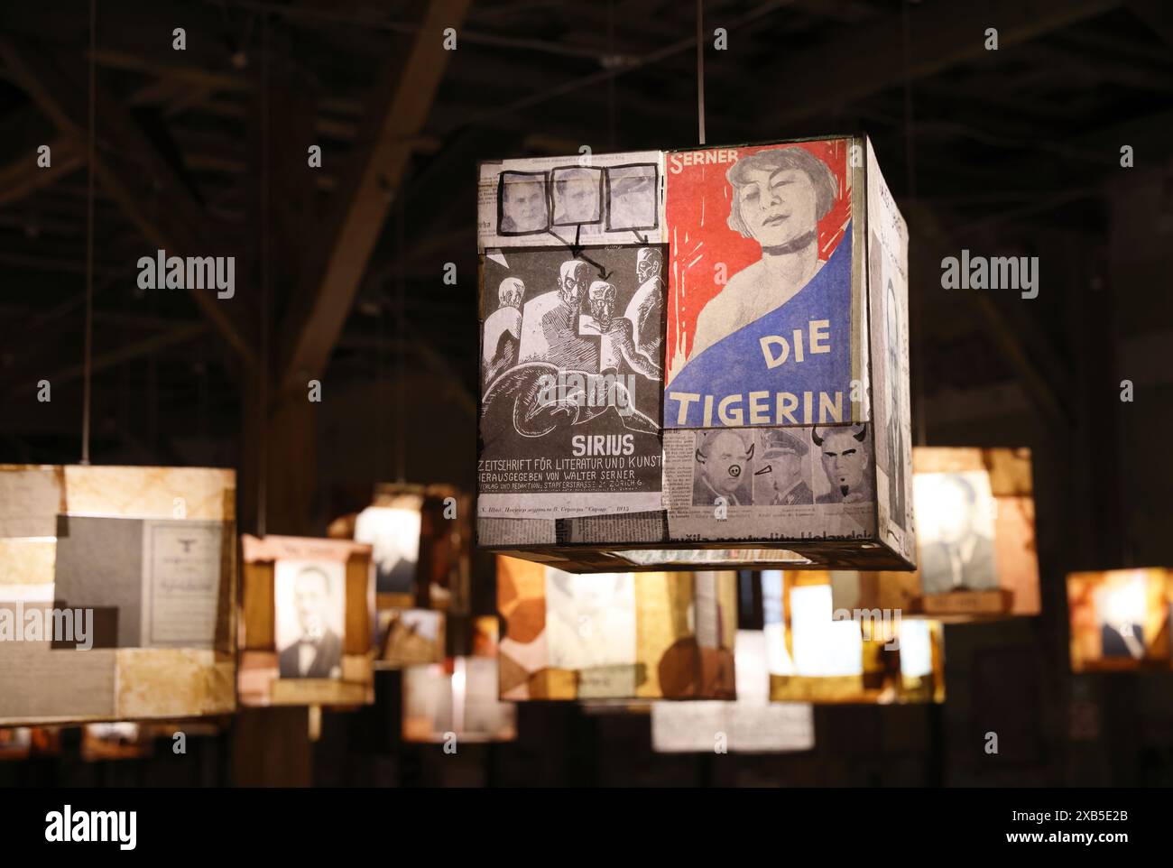 Displays at the Riga Ghetto & Holocaust Museum which commemorates the ...