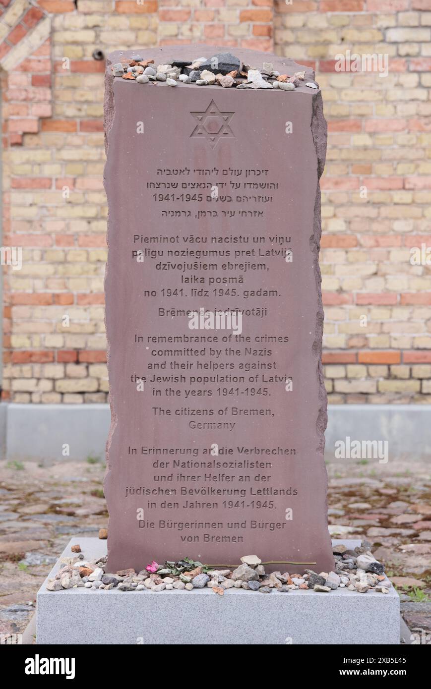 Displays at the Riga Ghetto & Holocaust Museum which commemorates the ...