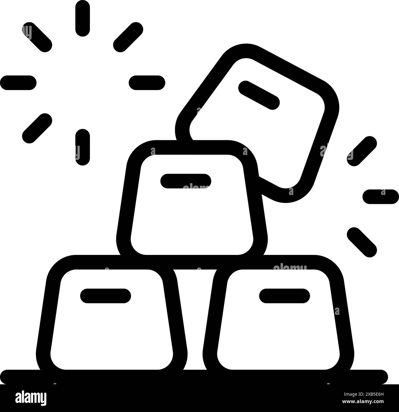 Line drawing of bricks being stacked representing a strong foundation ...