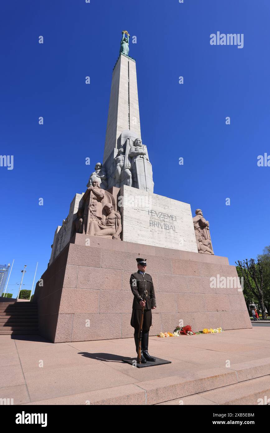 The Freedom Monument in Riga, which symbolizes Latvia's independence ...