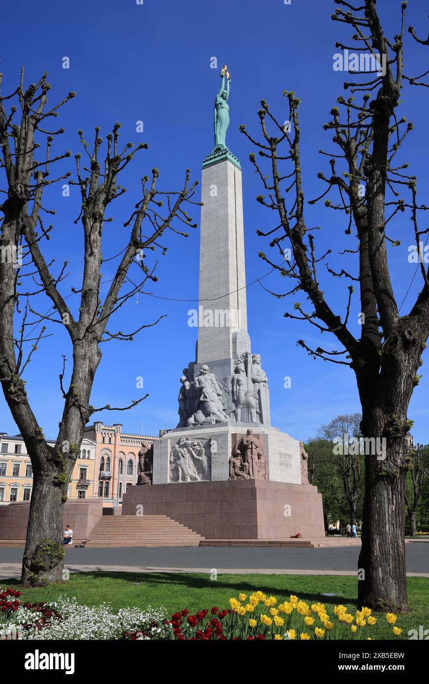 The Freedom Monument in Riga, which symbolizes Latvia's independence ...