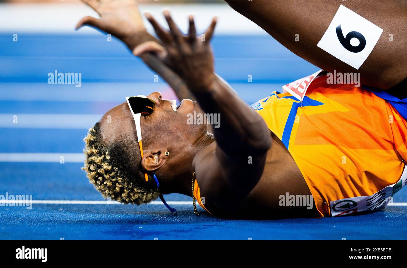 Rome, Italy. 10th June, 2024. ROME - Liemarvin Bonevacia in action ...