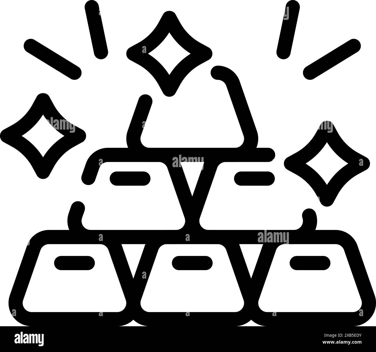 Shiny gold bars stacked in a pyramid shape, representing wealth ...
