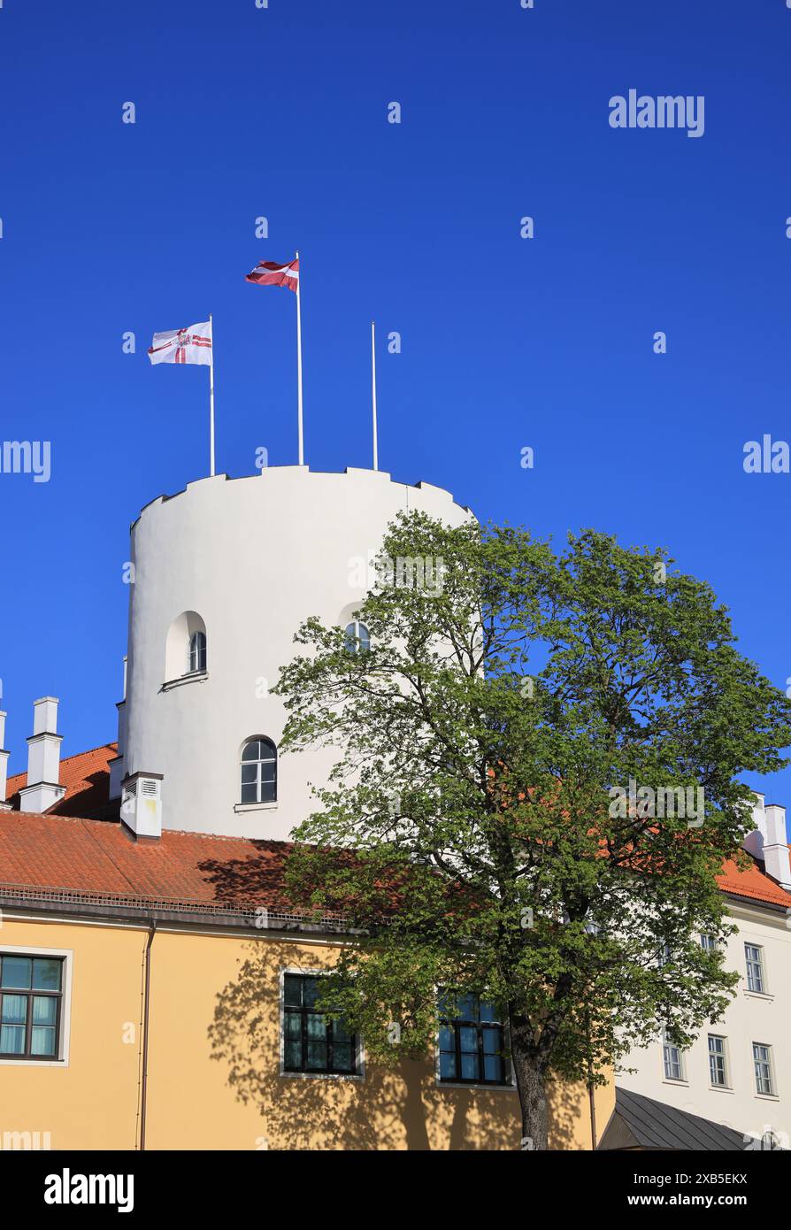 Riga Castle, by the River Daugava, residence of the President of Latvia ...