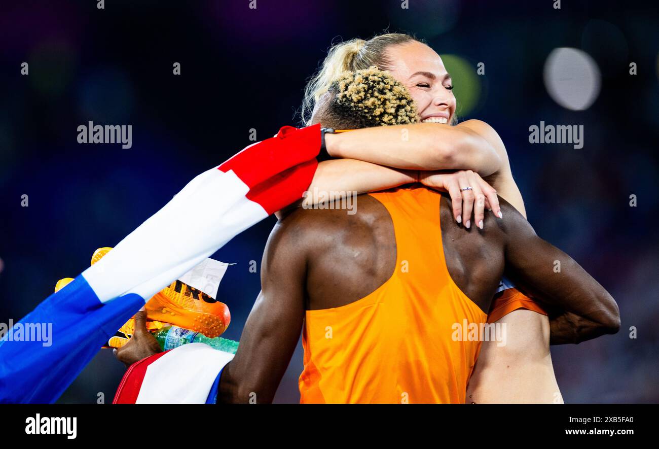 Rome, Italy. 10th June, 2024. ROME - Lieke Klaver and Liemarvin ...