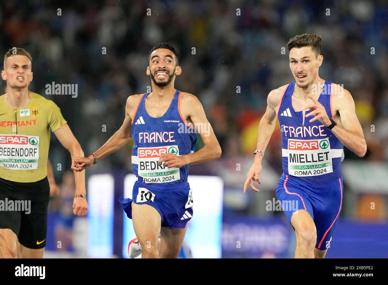 Gold medalist Alexis Miellet, of France, approaches the finish line ...