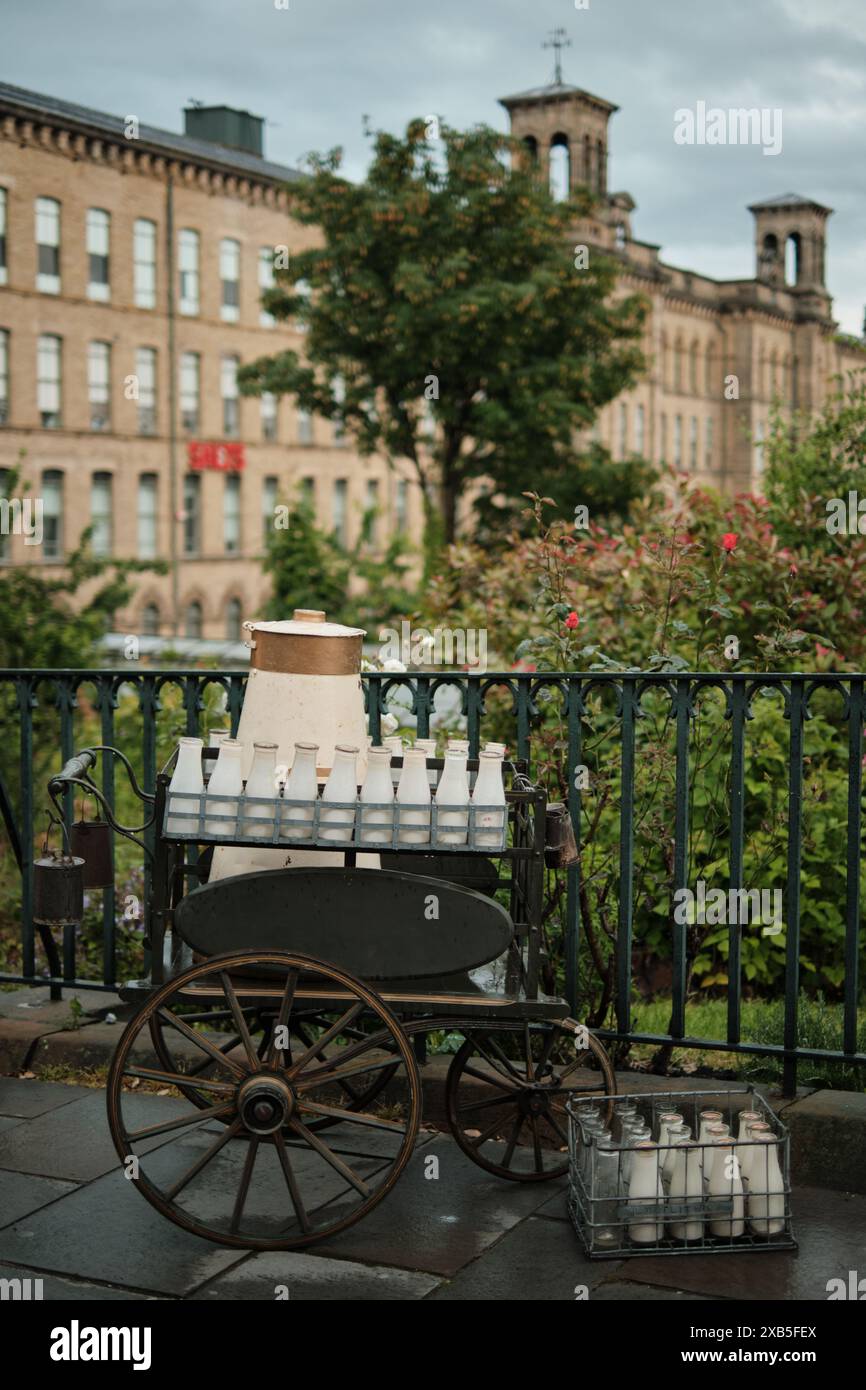 Saltaire village is transformed by the filming of Alan Bennett's The ...