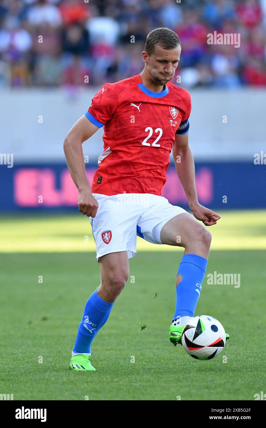 Hradec Kralove, Czech Republic. 10th June, 2024. TOMAS SOUCEK, captain ...