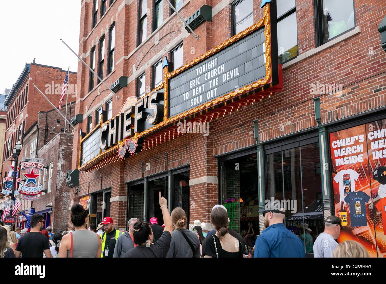 Nashville, USA. 9th June, 2024. Eric Church's bar on Broadway. CMA Fest ...