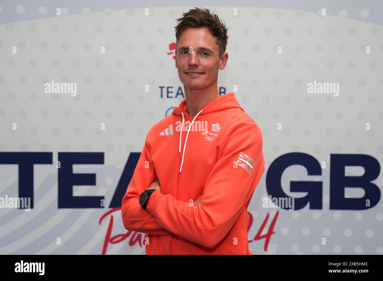 Chris Grube during a Team GB kitting out session for Paris 2024 at ...