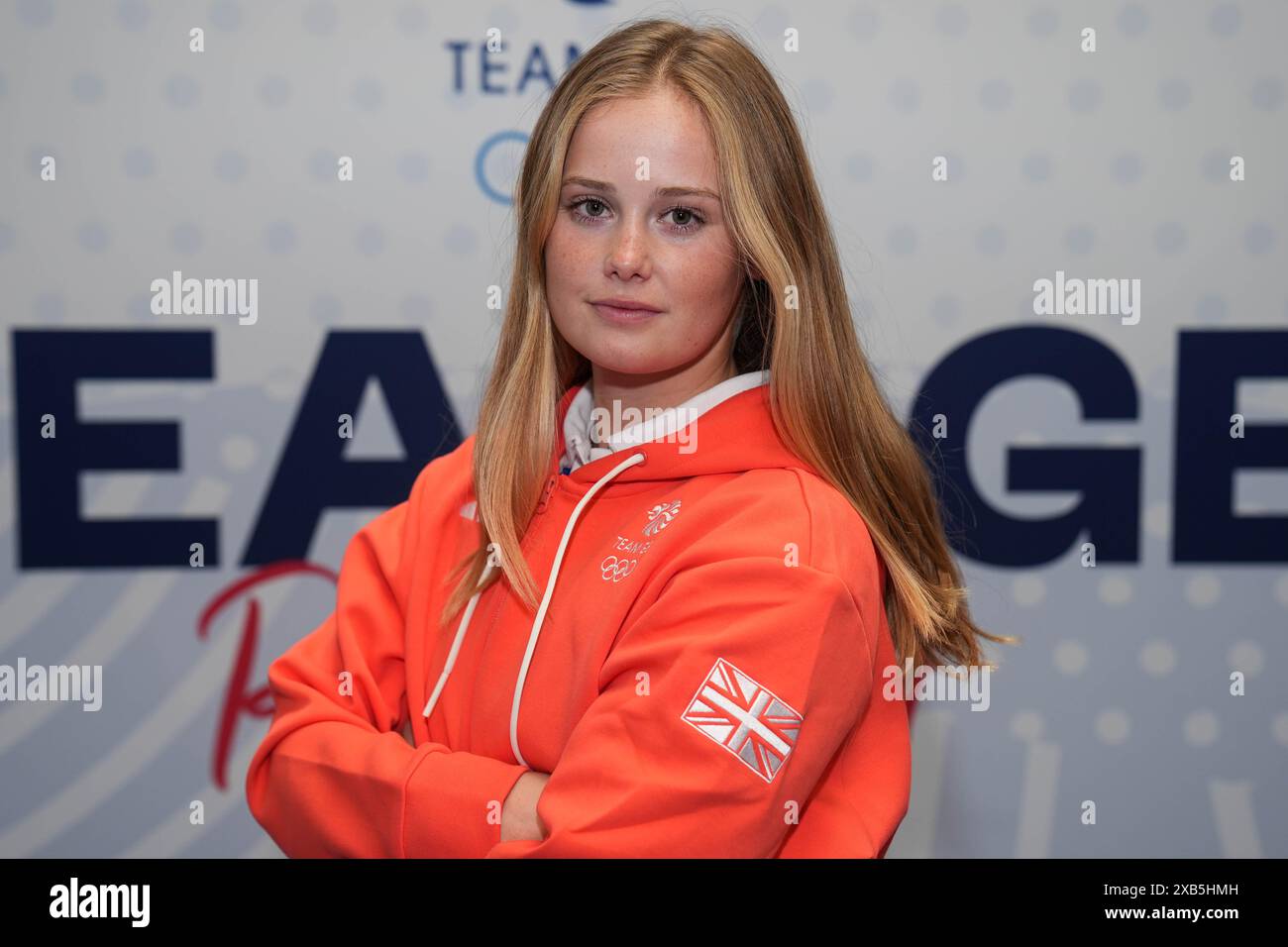Freya Black during a Team GB kitting out session for Paris 2024 at ...