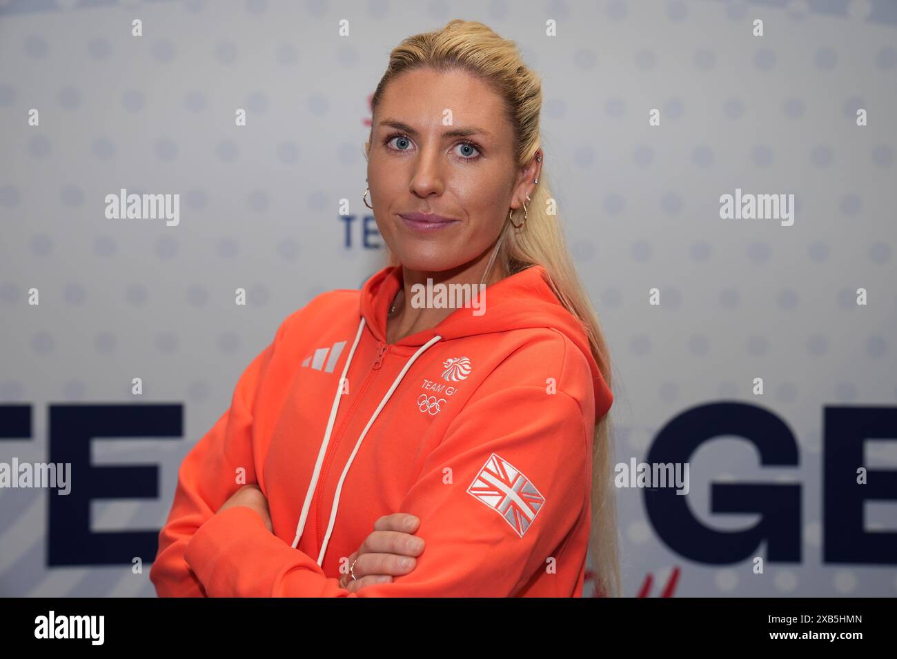 Saskia Tidey during a Team GB kitting out session for Paris 2024 at ...