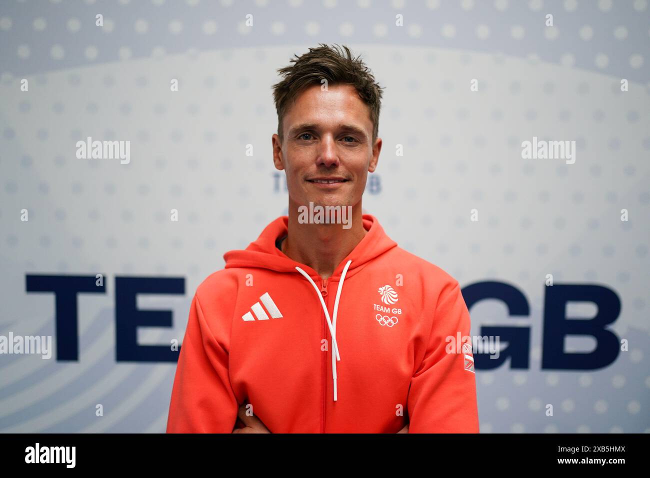 Chris Grube during a Team GB kitting out session for Paris 2024 at ...