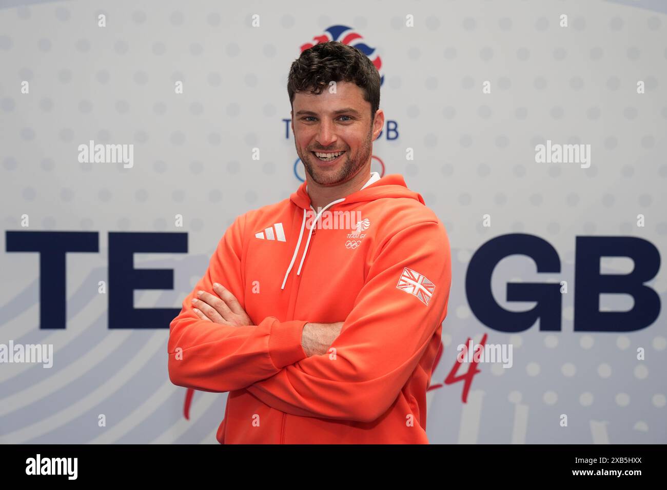 James Peters during a Team GB kitting out session for Paris 2024 at ...