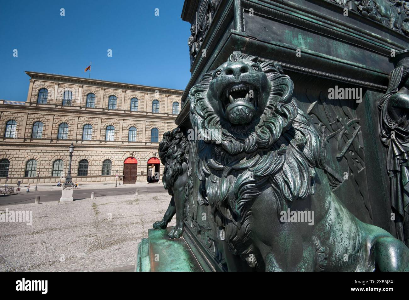 Germany, Bavaria, Munich, Max Joseph Platz Square, Residenz Royal ...