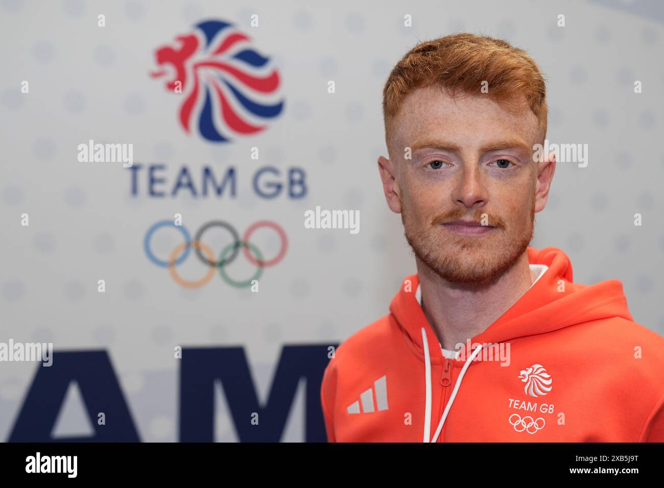 Harry Brightmore during a Team GB kitting out session for Paris 2024 at ...