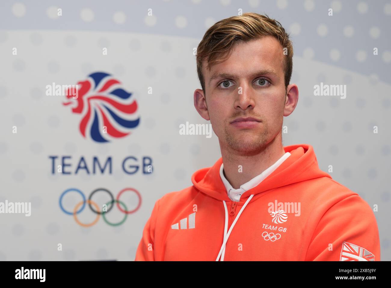 Tom Digby during a Team GB kitting out session for Paris 2024 at ...