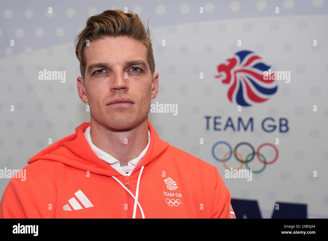 Tom George during a Team GB kitting out session for Paris 2024 at ...