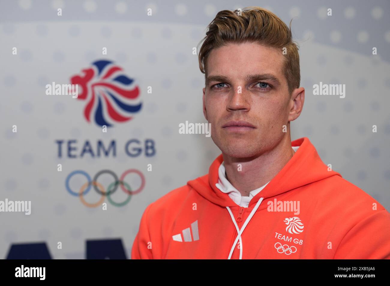 Tom George during a Team GB kitting out session for Paris 2024 at ...