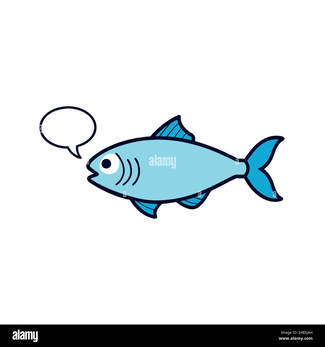 Barramundi Fish speaks icon vector illustration. AI generated image ...