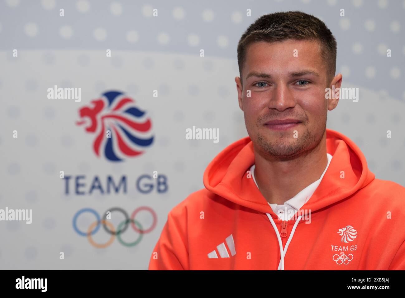 Callum Dixon during a Team GB kitting out session for Paris 2024 at ...