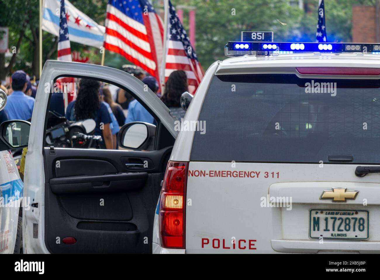 Chicago police car hi-res stock photography and images - Alamy