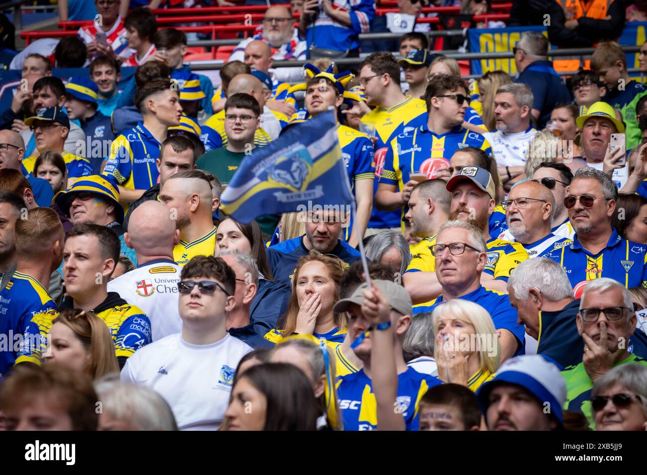 The 2024 Betfred Challenge Cup Final at Wembley between Warrington and ...