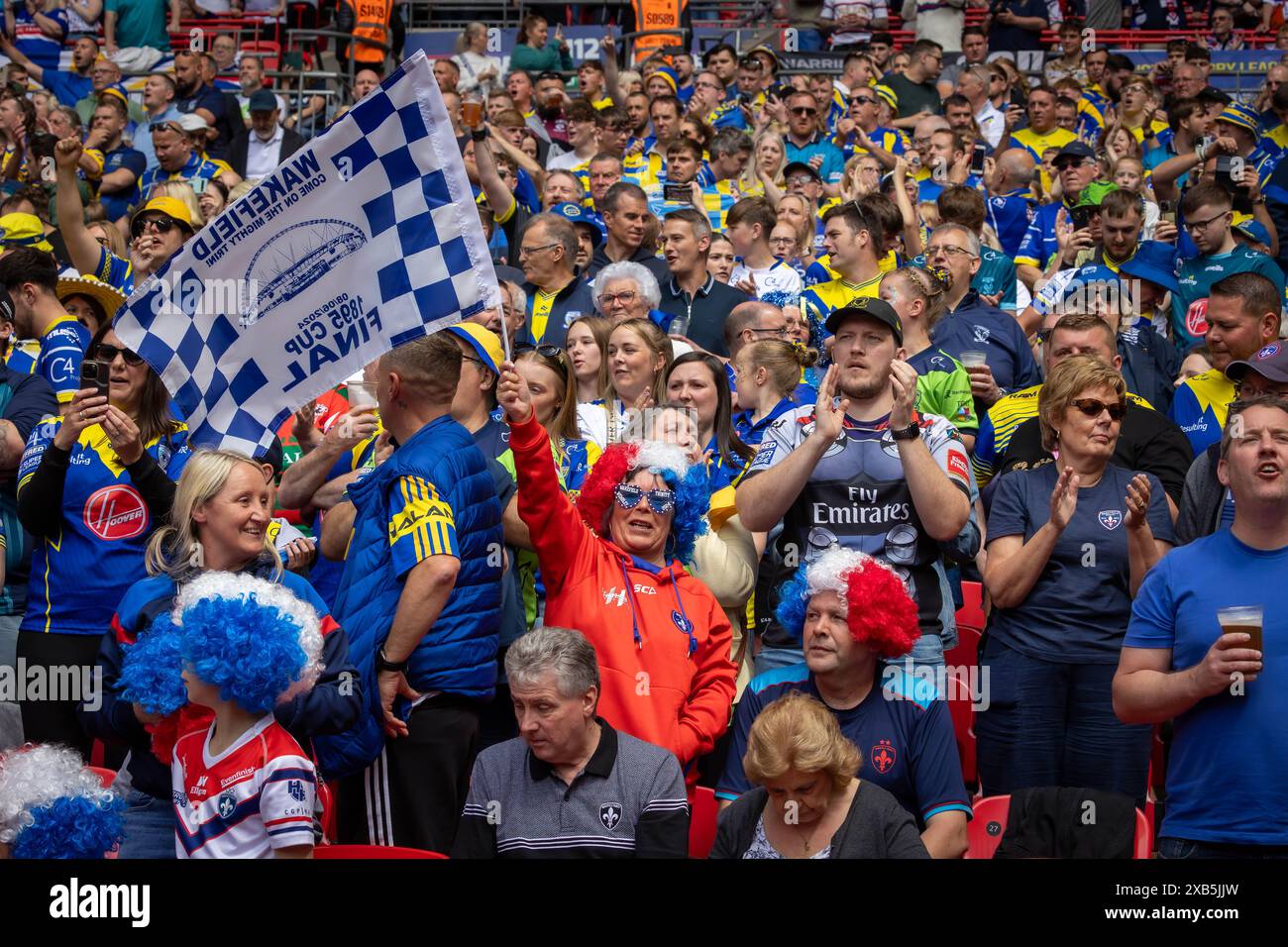 The 2024 Betfred Challenge Cup Final at Wembley between Warrington and ...