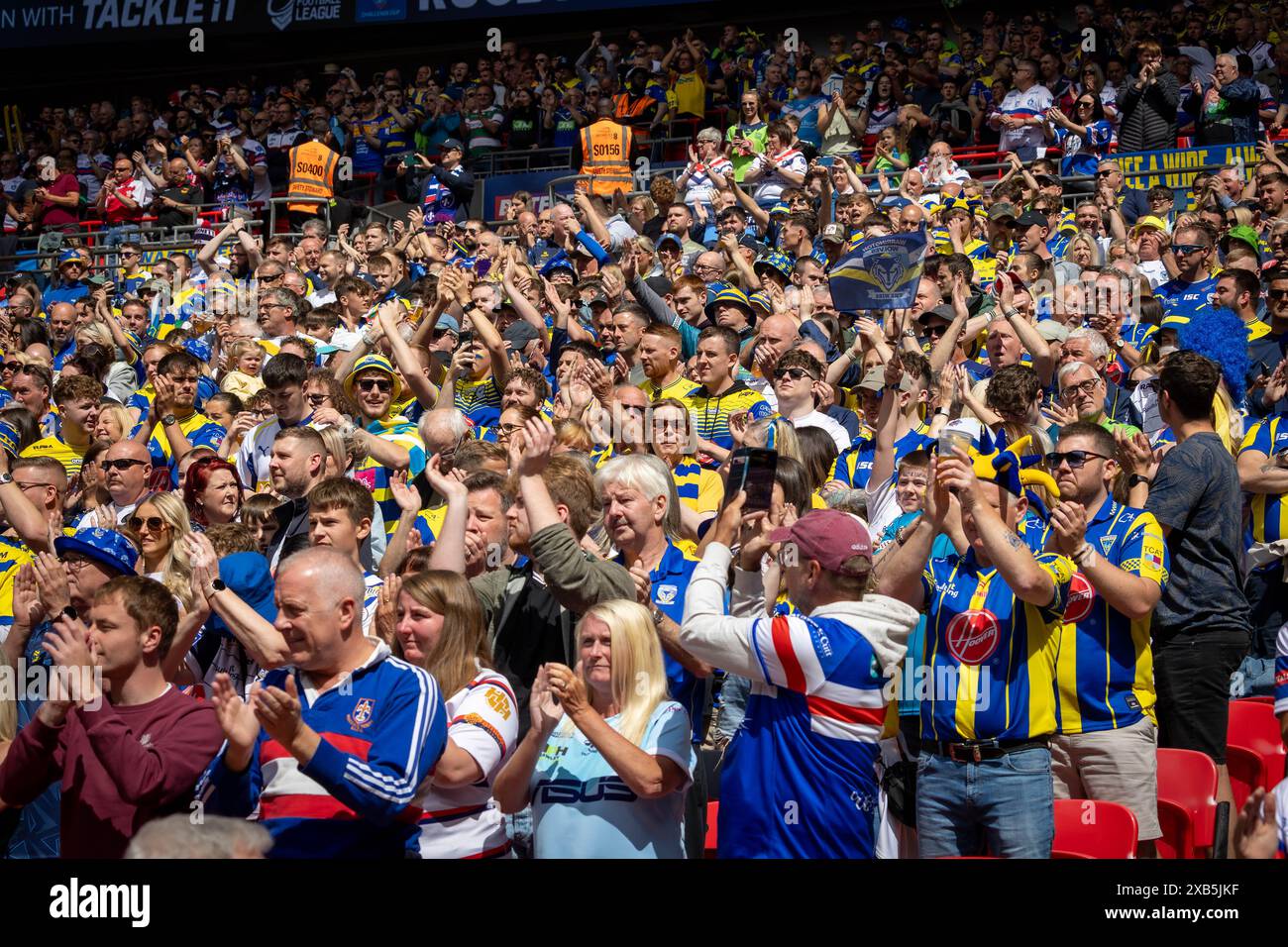 The 2024 Betfred Challenge Cup Final at Wembley between Warrington and ...