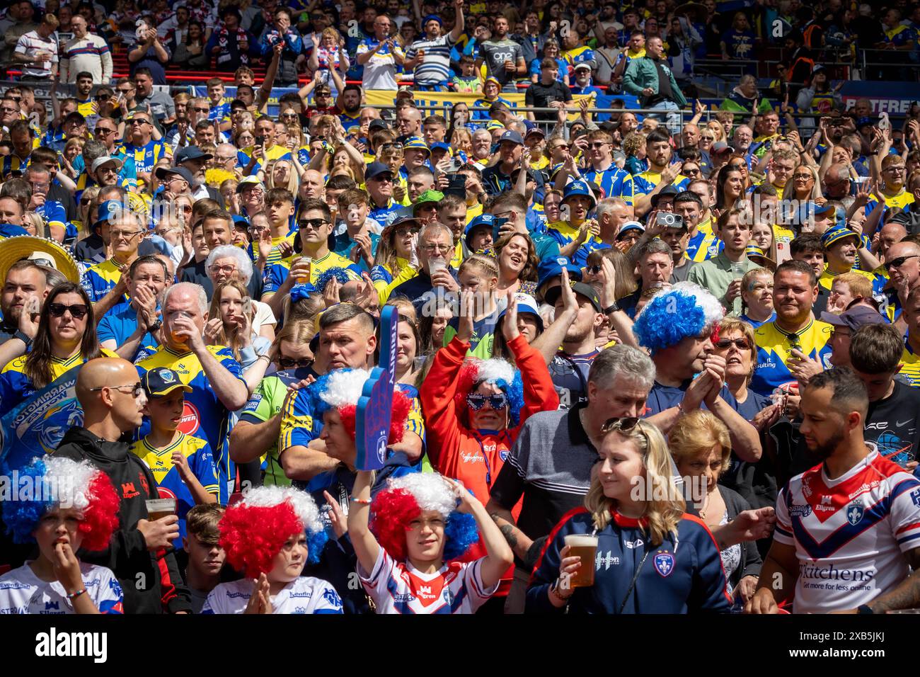 The 2024 Betfred Challenge Cup Final at Wembley between Warrington and ...