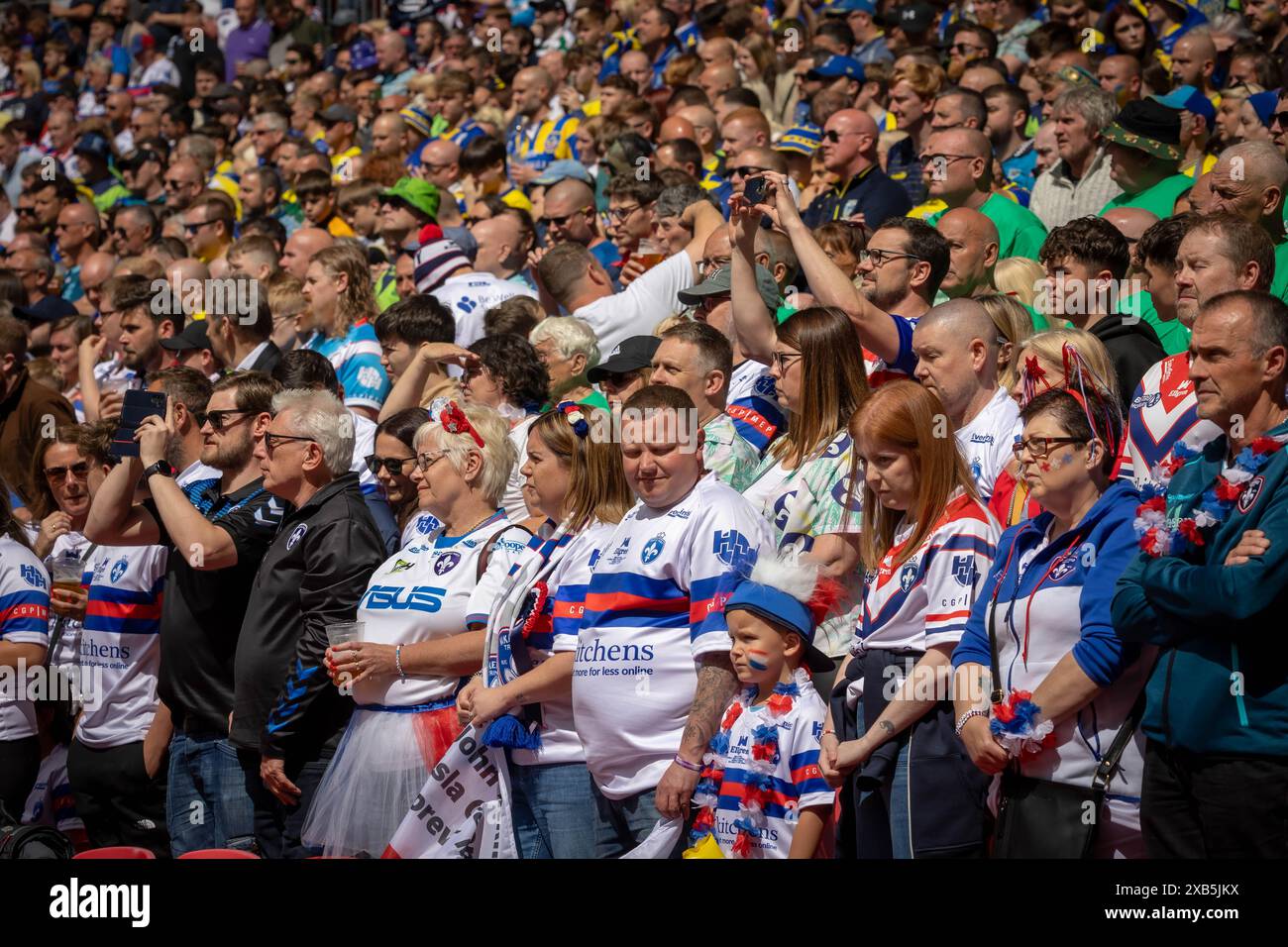 The 2024 Betfred Challenge Cup Final at Wembley between Warrington and ...