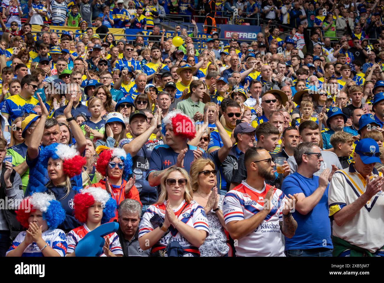 The 2024 Betfred Challenge Cup Final at Wembley between Warrington and ...