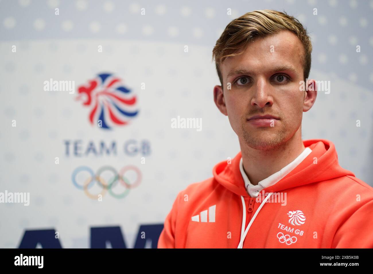 Tom Digby during a Team GB kitting out session for Paris 2024 at ...