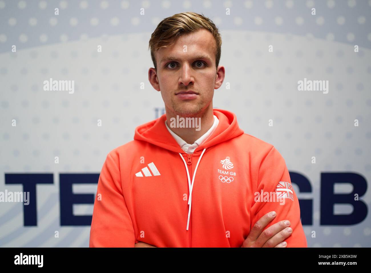 Tom Digby during a Team GB kitting out session for Paris 2024 at ...